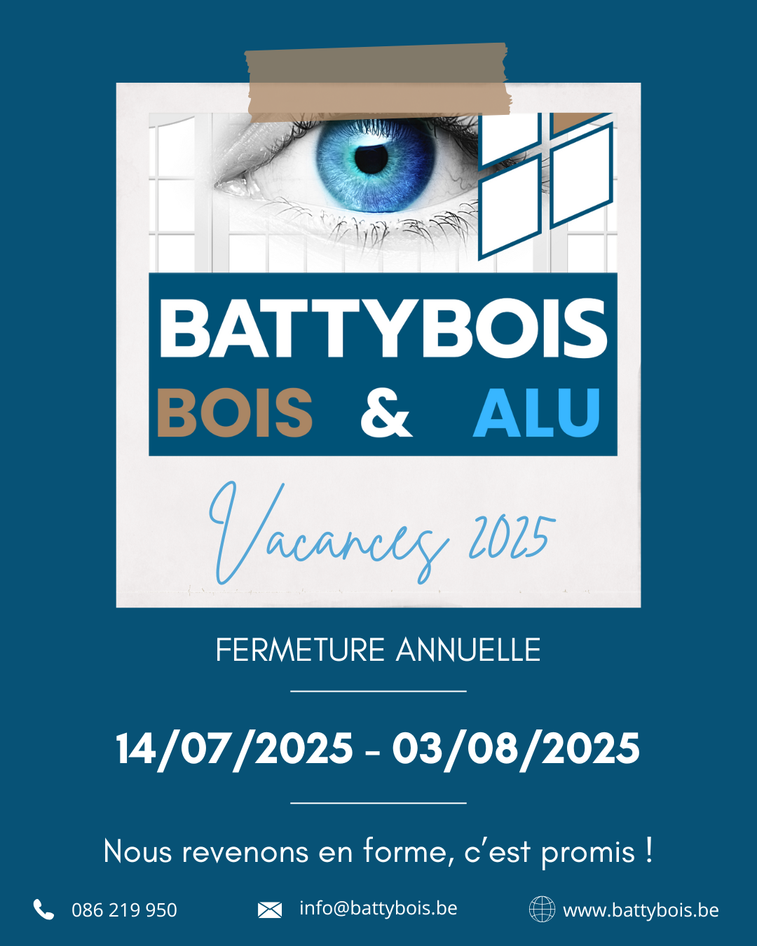 Vos Fenêtres & Portes Personnalisées Bois, Aluminium, Acier | Battybois